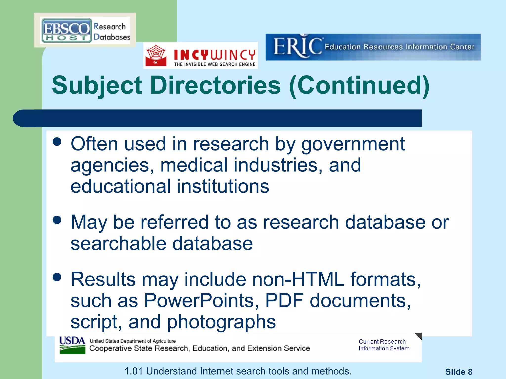 Internet search-tools | PPT