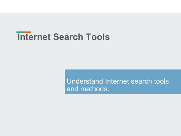 Internet search-tools | PPTX | Search | Internet