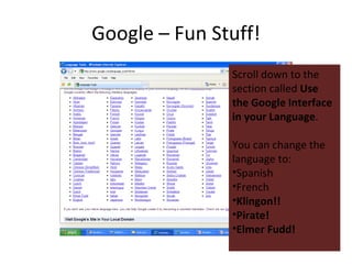 Internet Search Tips (Google) | PPT