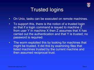 Internet worm-case-study | PPTX | Information and Network Security ...