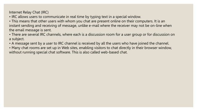 Introduction to internet and its applications | PPTX | Email | Internet