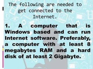 Internet Grade 6 | PPTX