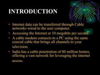 Internet Access Via Cable Network | PPT