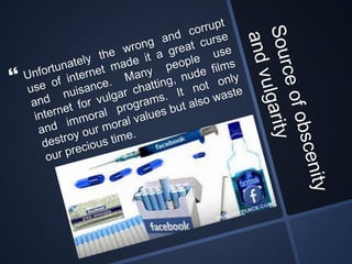 Internet addiction (uses and abuses of internet) | PPT