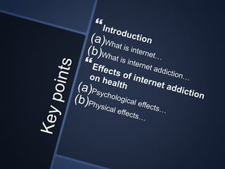 Internet addiction (uses and abuses of internet) | PPT