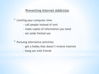 Internet addiction kiara wilbur | PPTX | Internet Safety | Parenting