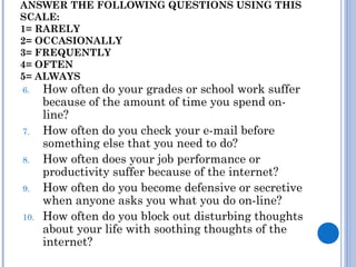 Internet addiction | PPT