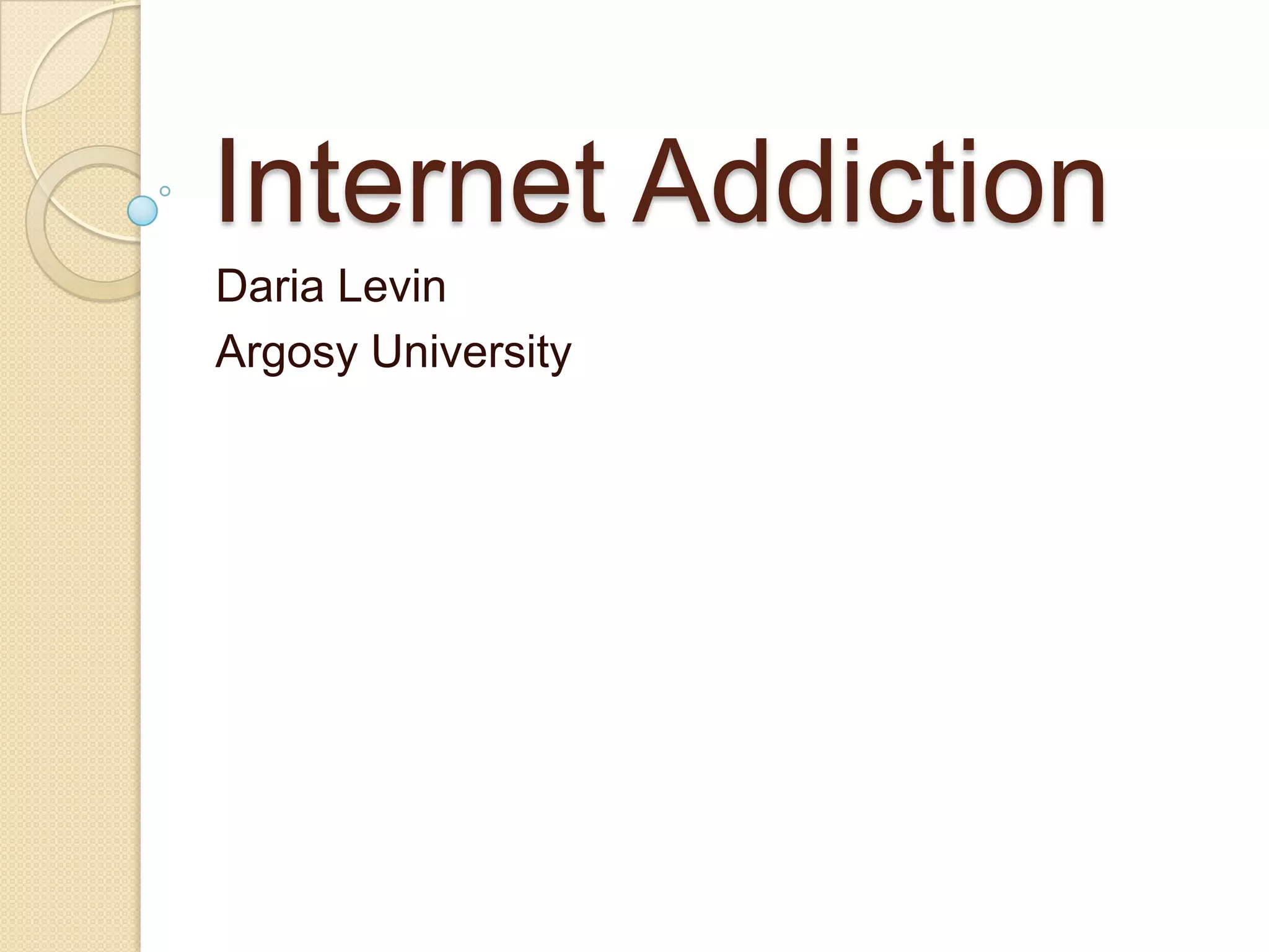 Internet Addiction Powerpoint | PPTX | Substance Abuse | Diseases and ...