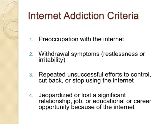 Internet Addiction Powerpoint | PPT