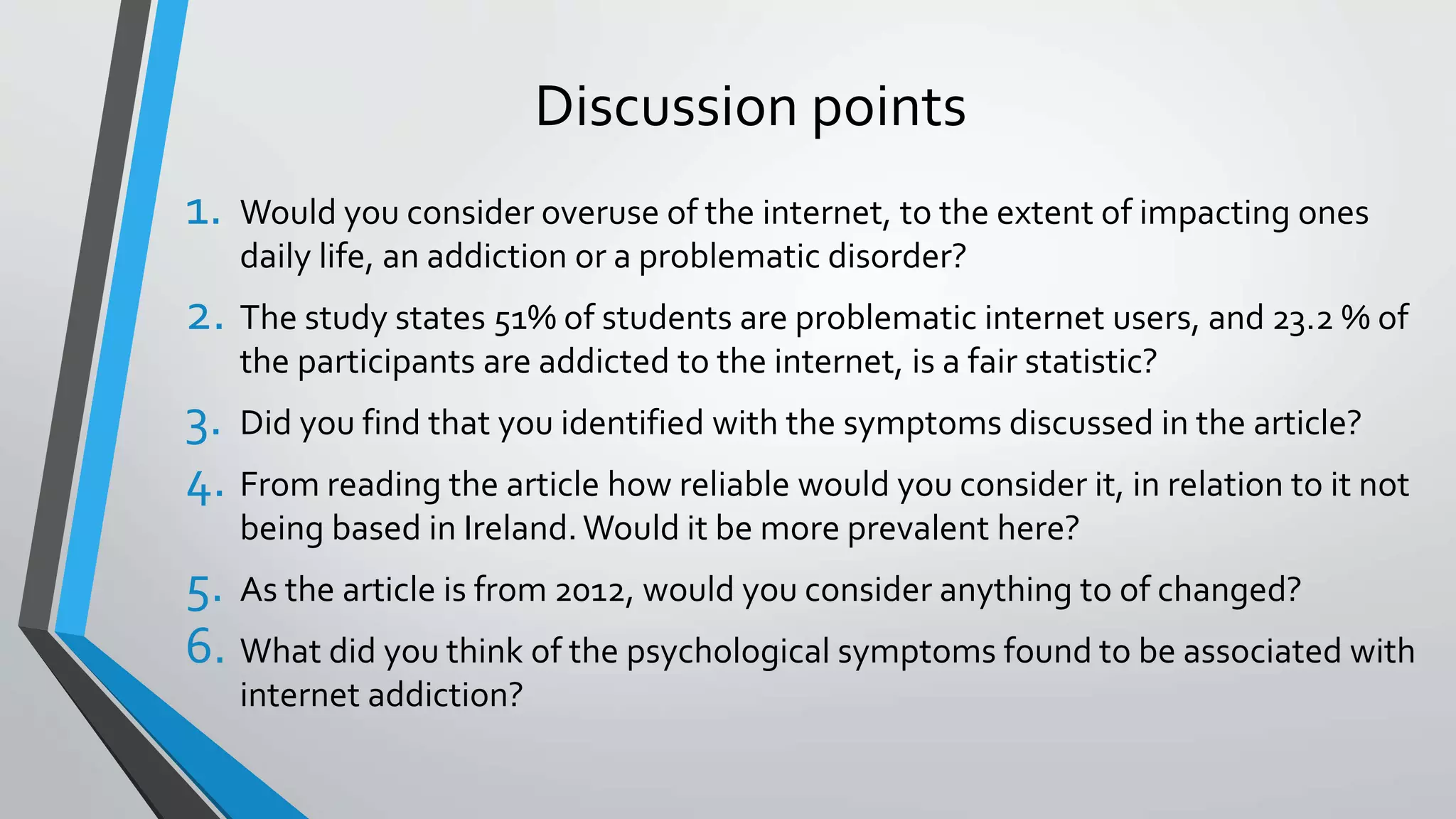 Internet addiction powerpoint | PPTX