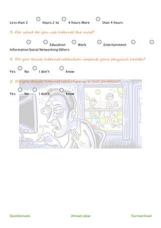 Internet Addiction Questionnaire | DOCX