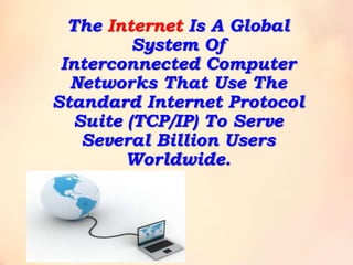 Internet and e commerce | PPTX