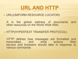 Internet and html | PPTX