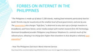 Internet and internet rights in the philippines | PPTX