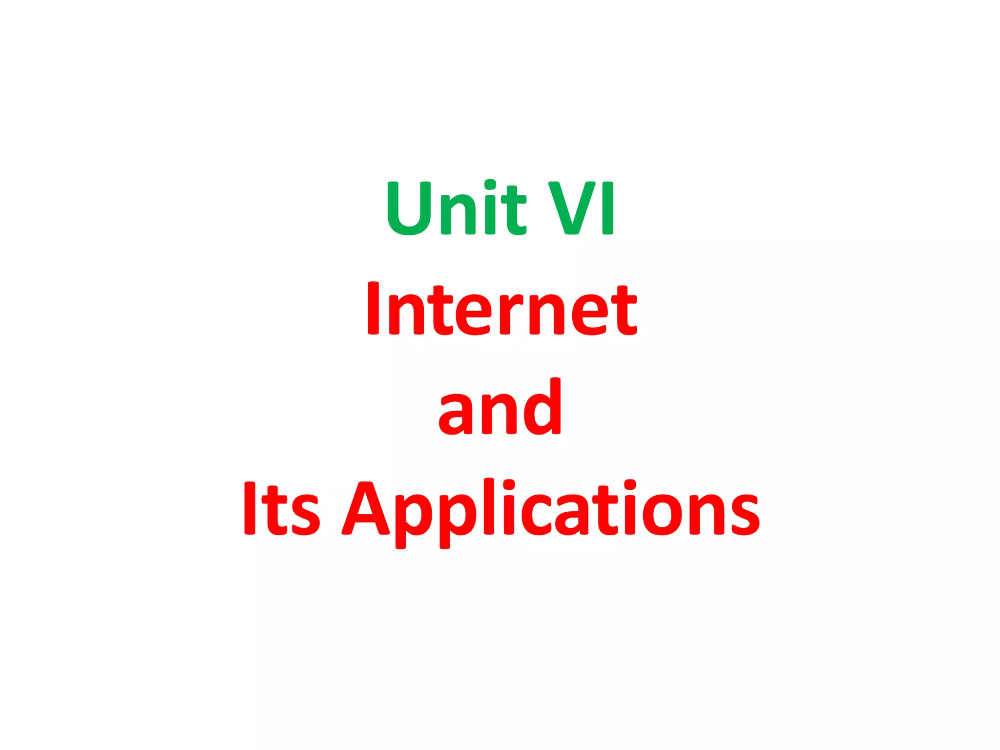 Internet and its applications | PPTX | Internet for Beginners | Internet