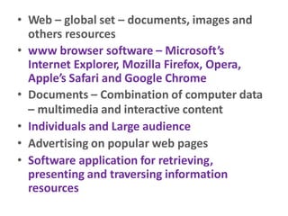 Internet and its applications | PPT