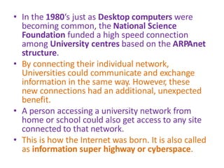 Internet and its applications | PPT
