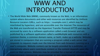 Internet and its history | PPTX