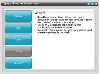 Internet and Its Services - what kind of service do access thru the ...