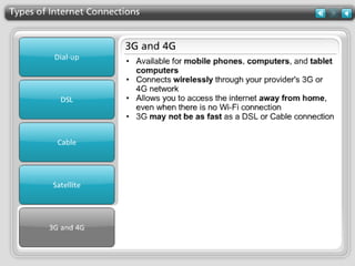 Internet and Its Services - what kind of service do access thru the ...