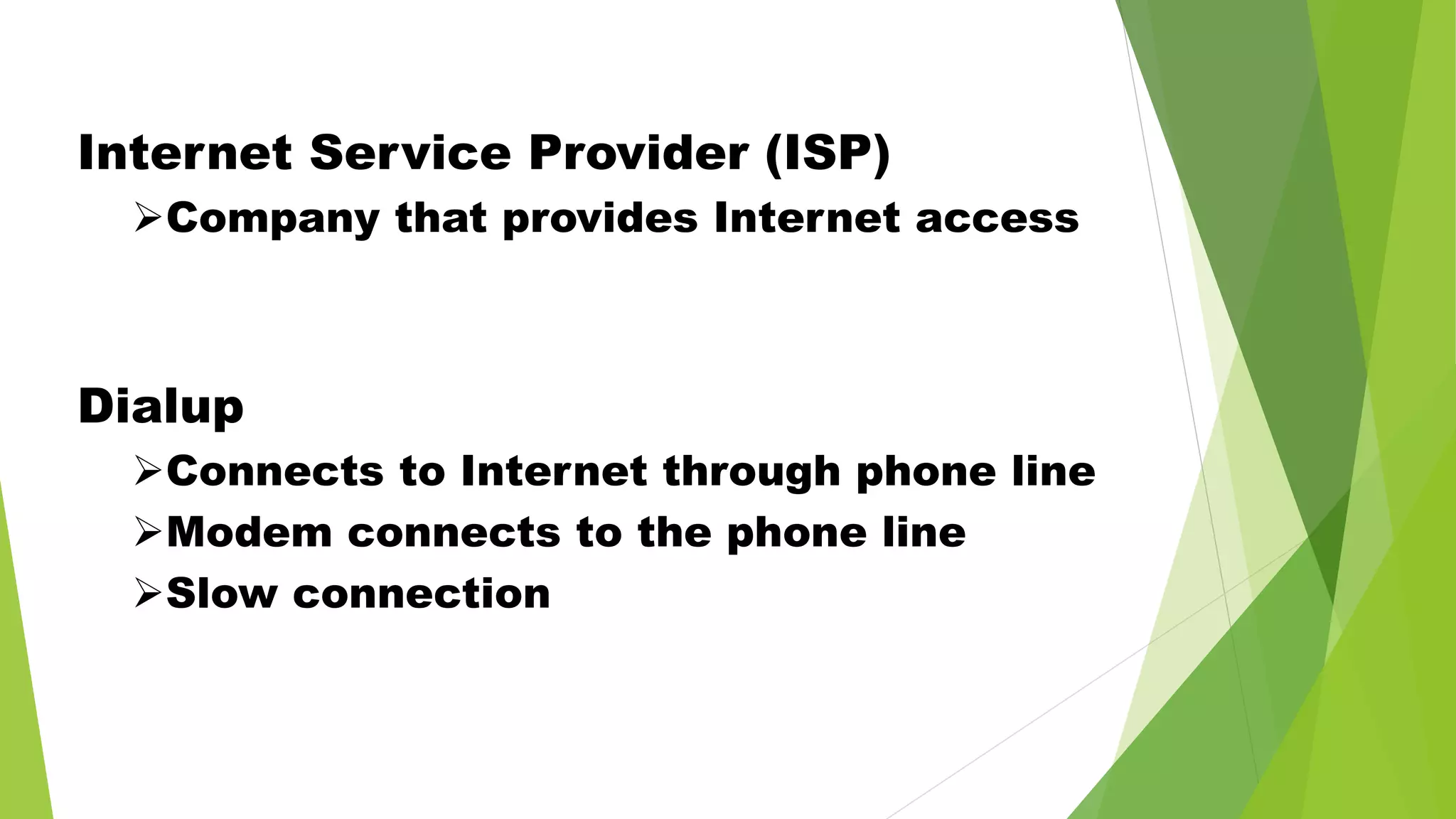 Internet and its uses | PPTX