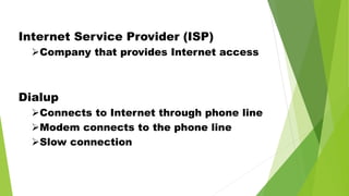 Internet and its uses | PPTX