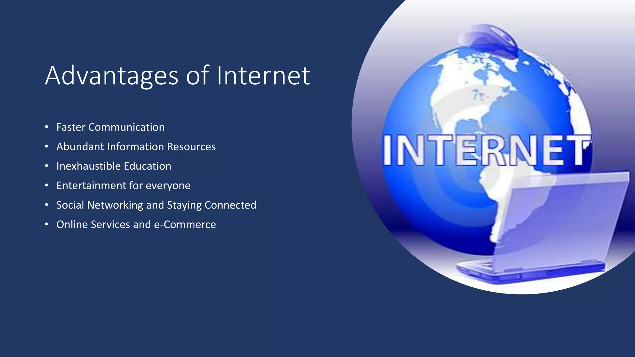 Internet and its uses | PPTX