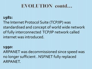 Internet and its working (manu) | PPT