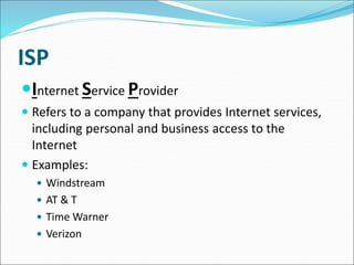 Internet and Networking | PPT