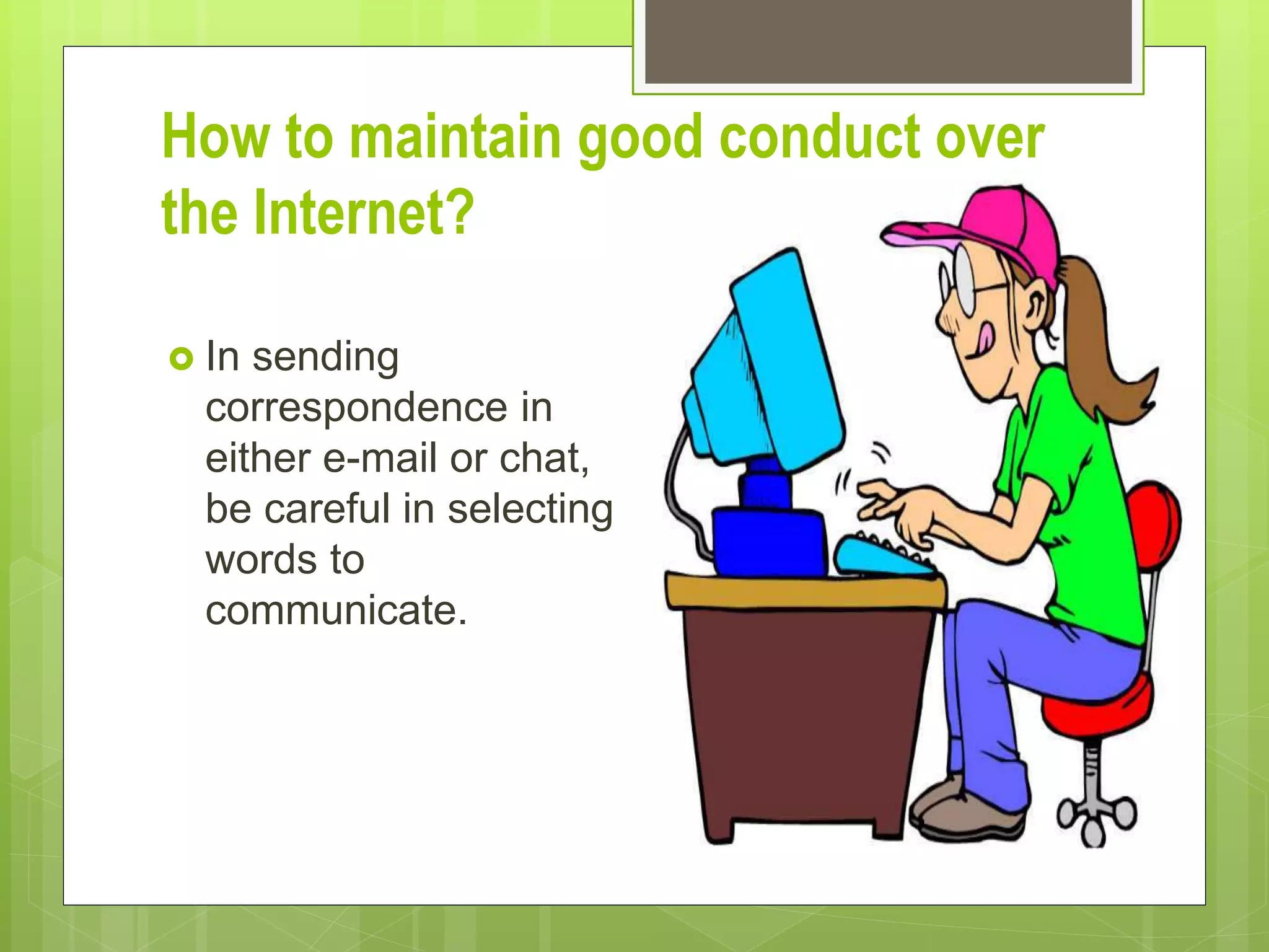 Internet and online ethics & etiquette | PPTX | Internet Safety | Parenting