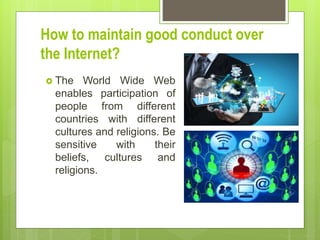 Internet and online ethics & etiquette | PPTX | Internet Safety | Parenting