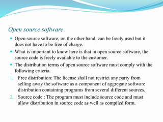 Internet and open source concepts | PPTX