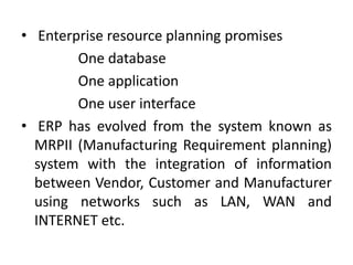 Internet and related technologies and erp | PPTX
