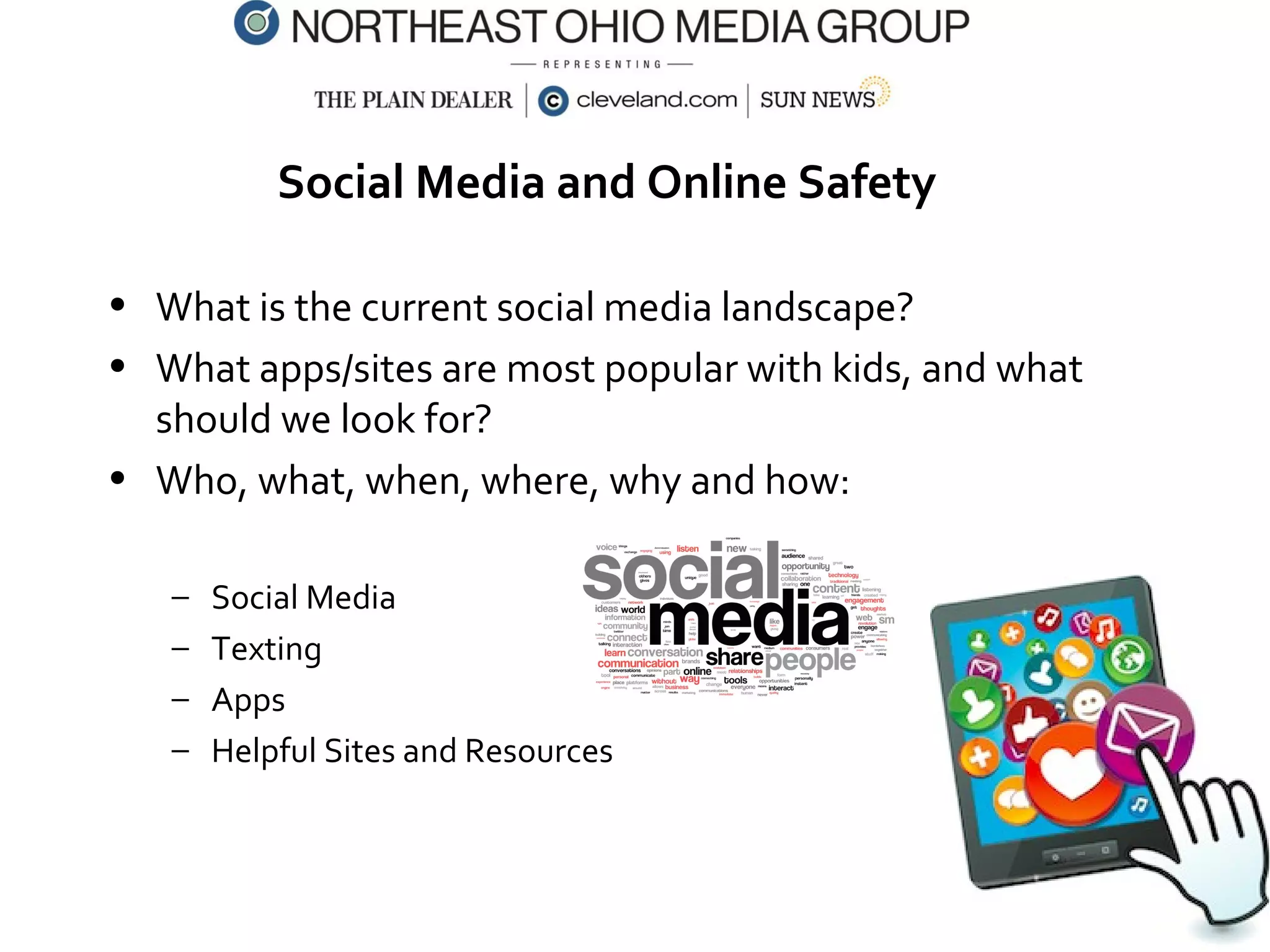 Internet and Social Media Safety for Kids and Teens April 2014 | PPT