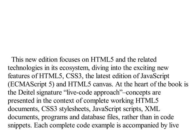 Internet and World Wide Web How To Program (5th Edition) | PDF | Web Development | Internet
