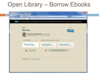 Internet Archive and Open Library | PPTX