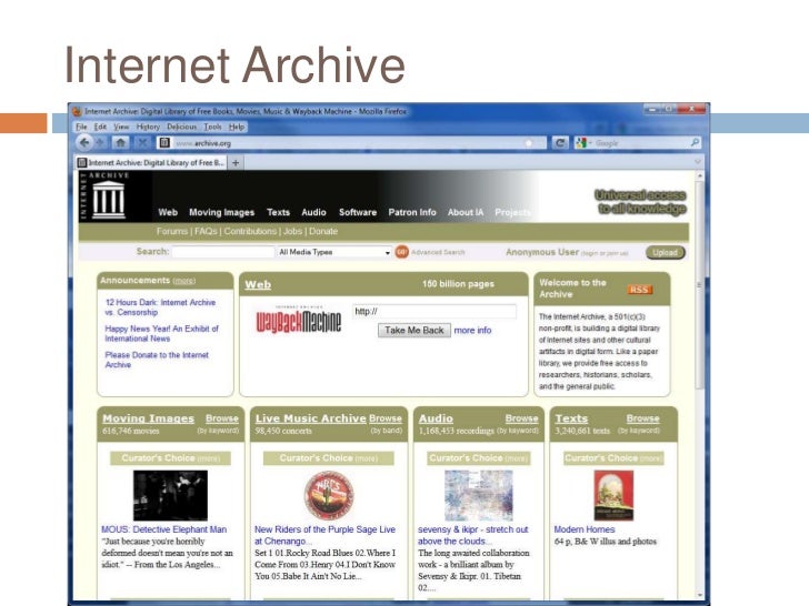 Internet Archive and Open Library