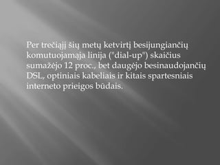 Internetas ir elektroninis paštas | PPTX
