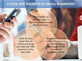 Internet a tool for growth of small businesses | PPT