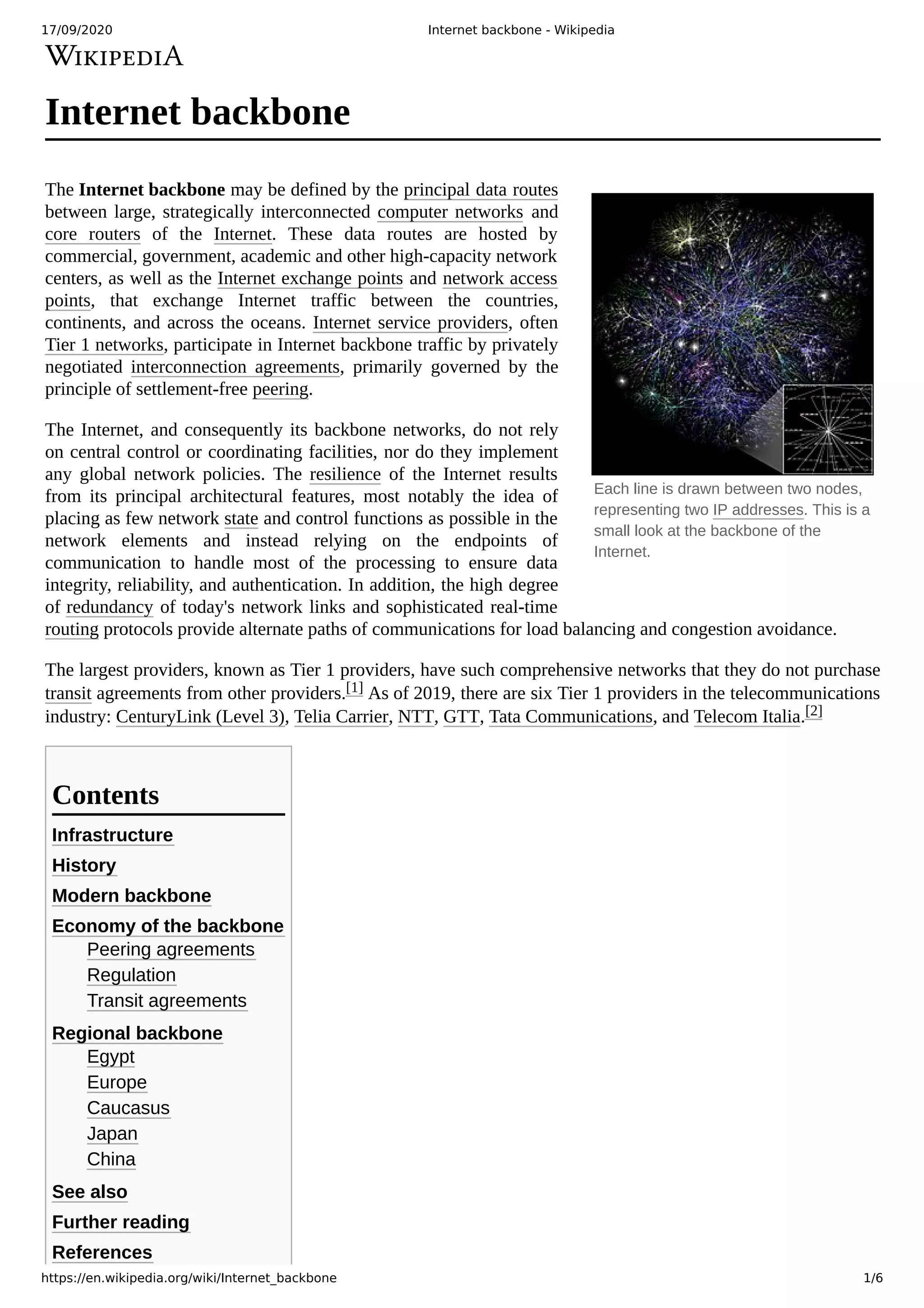 Internet backbone : Notes | PDF
