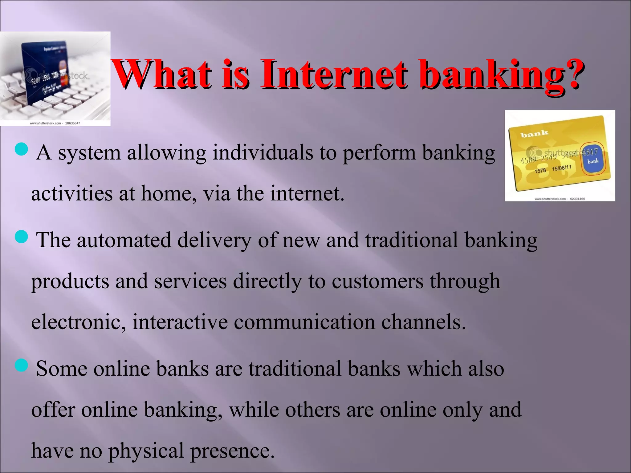 Internet banking PPT PRESENTATION | PPT