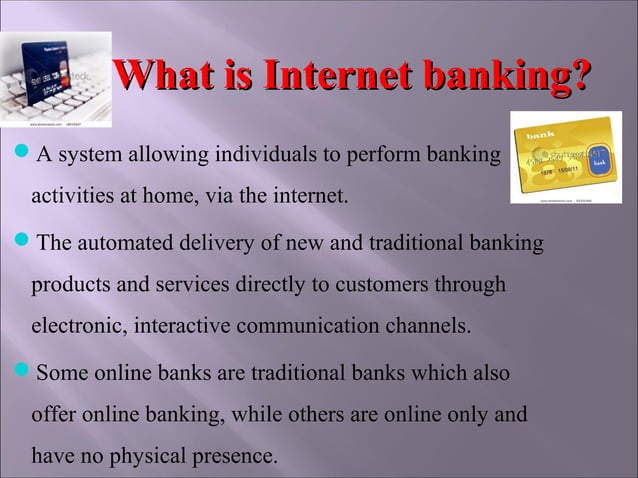 Internet banking PPT PRESENTATION | PPT | Internet | Computing