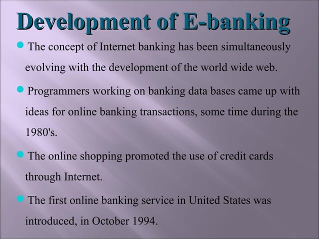 Internet banking PPT PRESENTATION | PPT | Internet | Computing