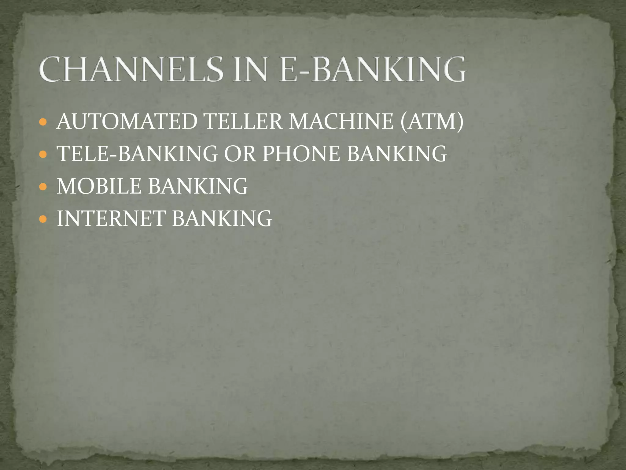 Internet banking | PPTX