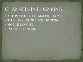 Internet banking | PPTX