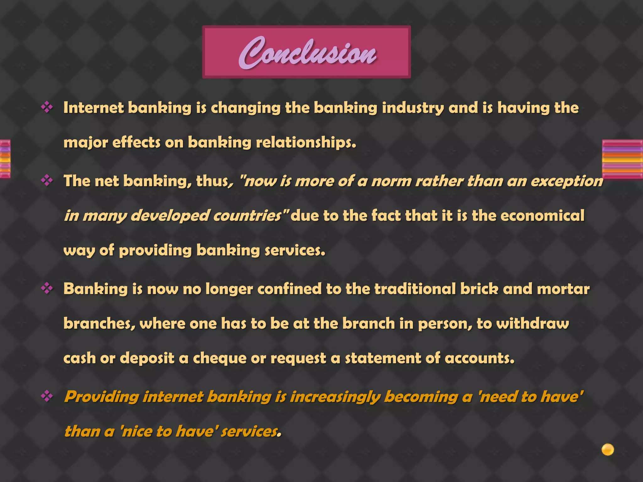 Internet banking - College Project | PPTX