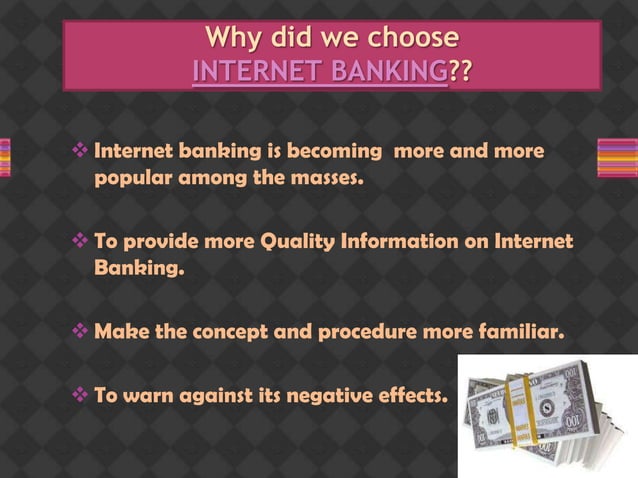 Internet banking - College Project | PPTX