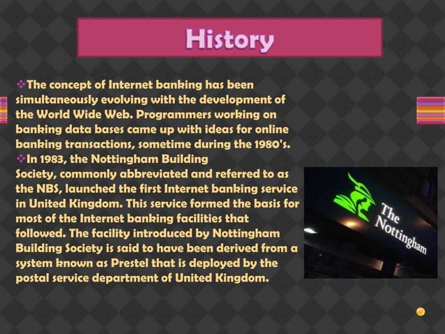 Internet banking - College Project | PPTX