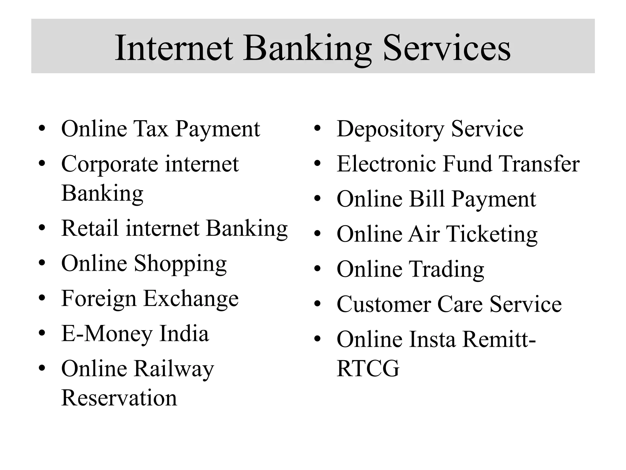 Internet banking | PPTX