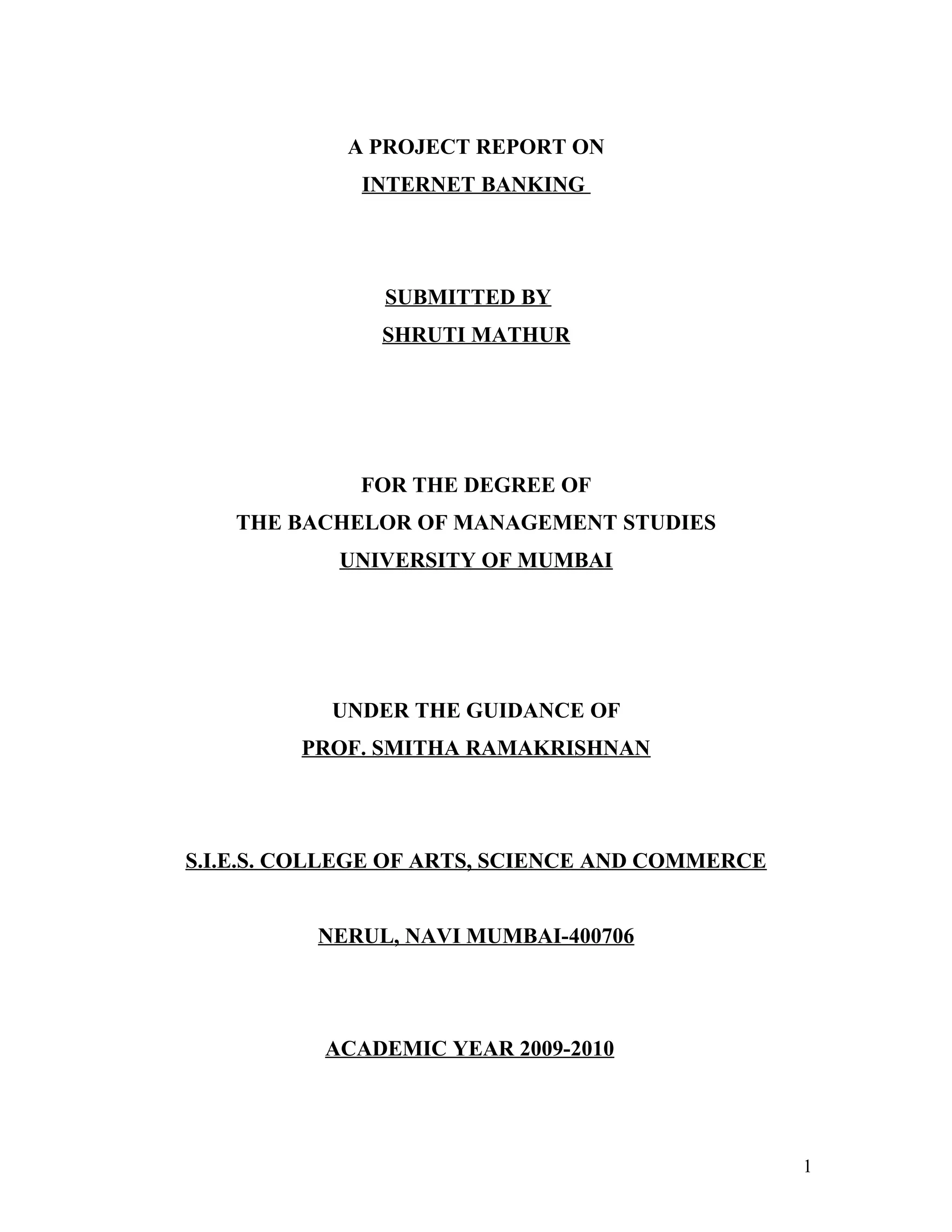 Internet banking project | DOC